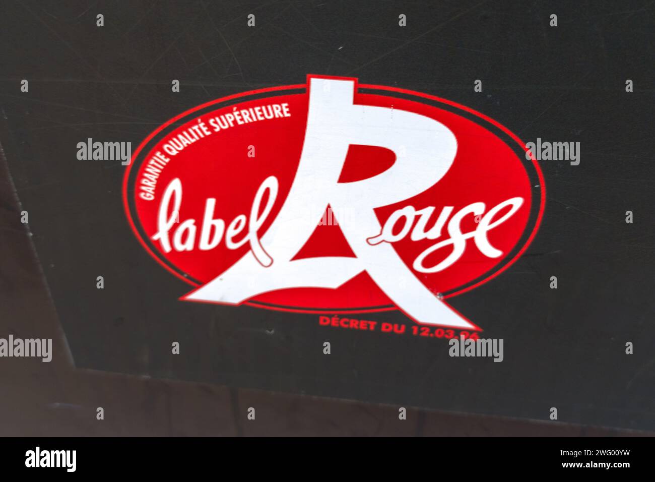 Bordeaux , France - 01 25 2024 : Label Rouge french national logo brand ...