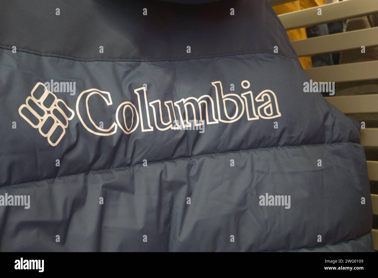 Bordeaux , France - 01 29 2024 : Columbia logo text and sign brand on ...