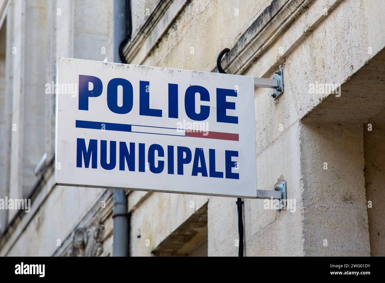 Bordeaux , France - 01 29 2024 : police municipale sign text and logo ...