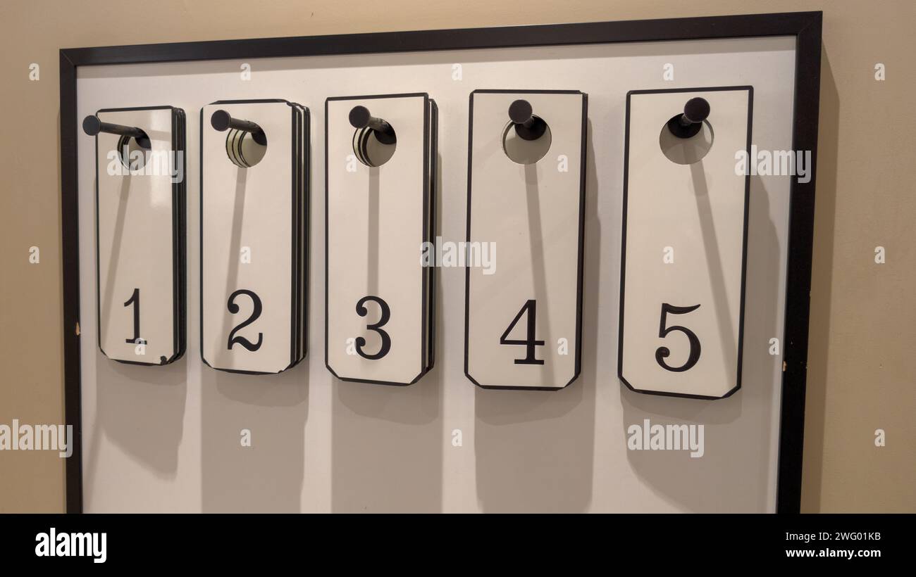 numbers in front of changing cabin fitting room number shop Clothing ...