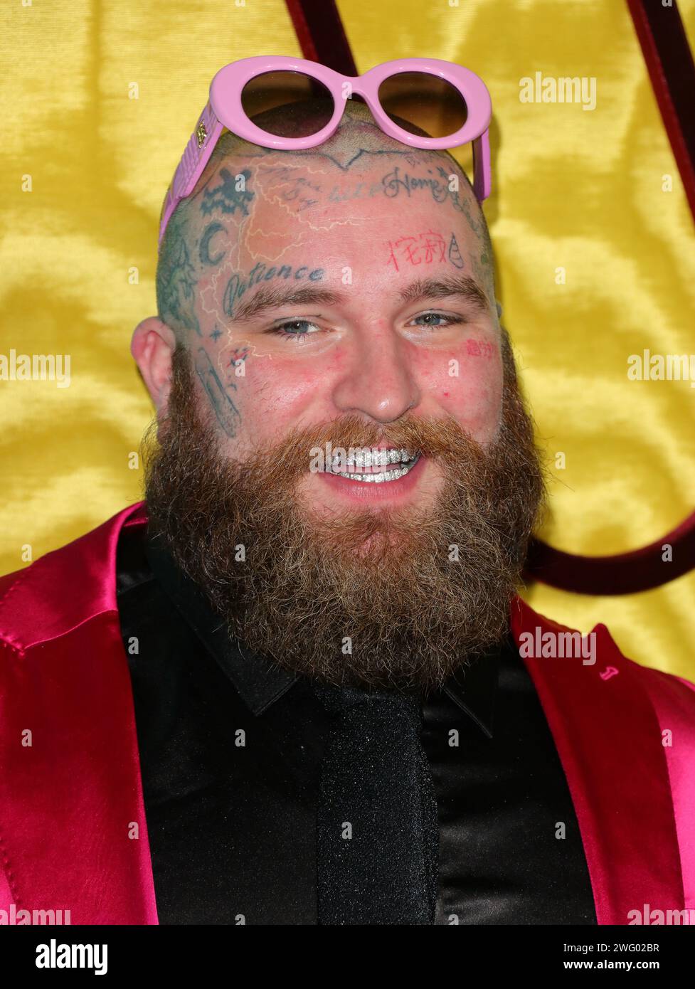 Hollywood, USA. 01st Feb, 2024. Teddy Swims arrives at The Warner Music ...