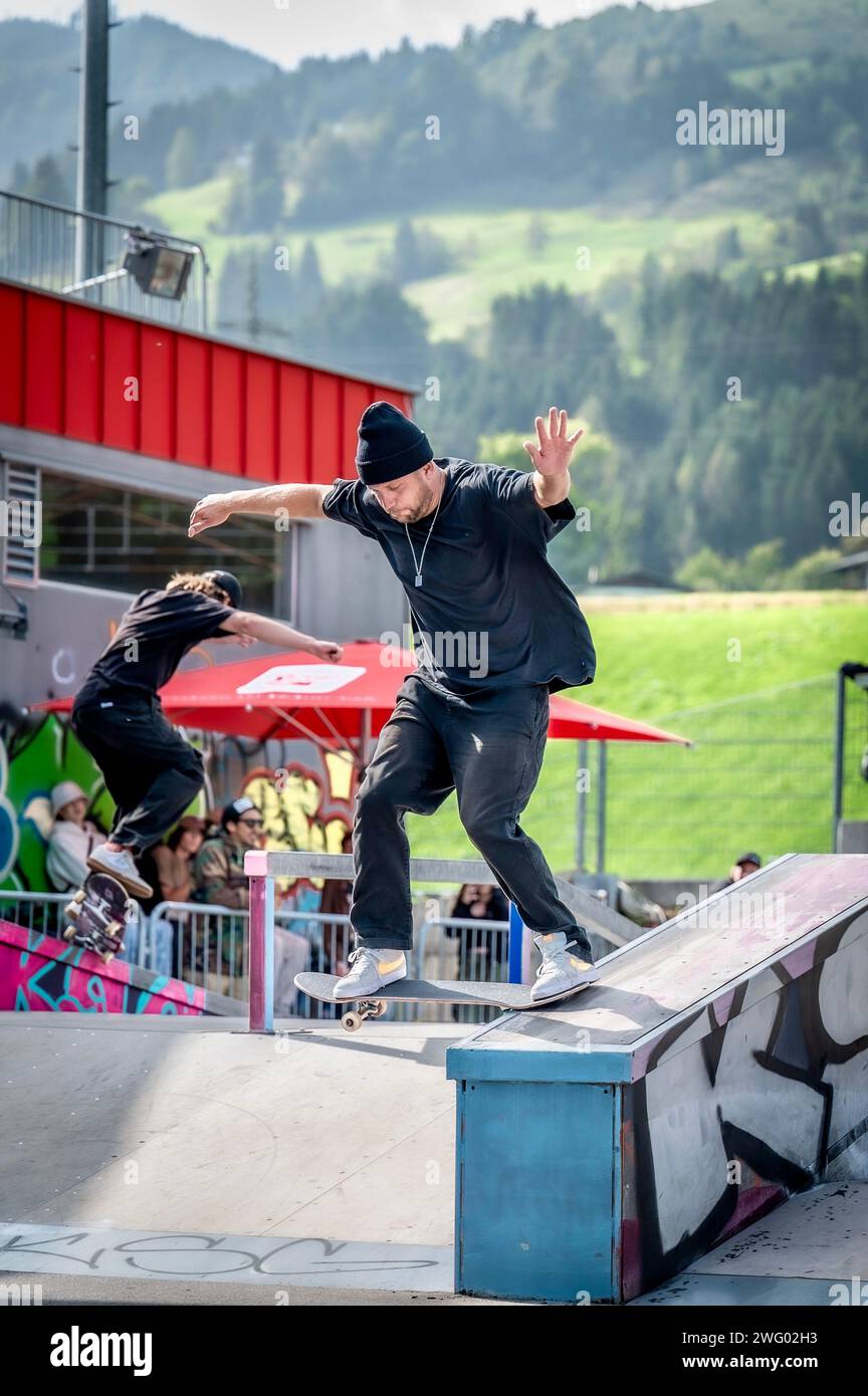Skateboard Contest Rock the Park St.Johann Austria 2023 Stock Photo - Alamy