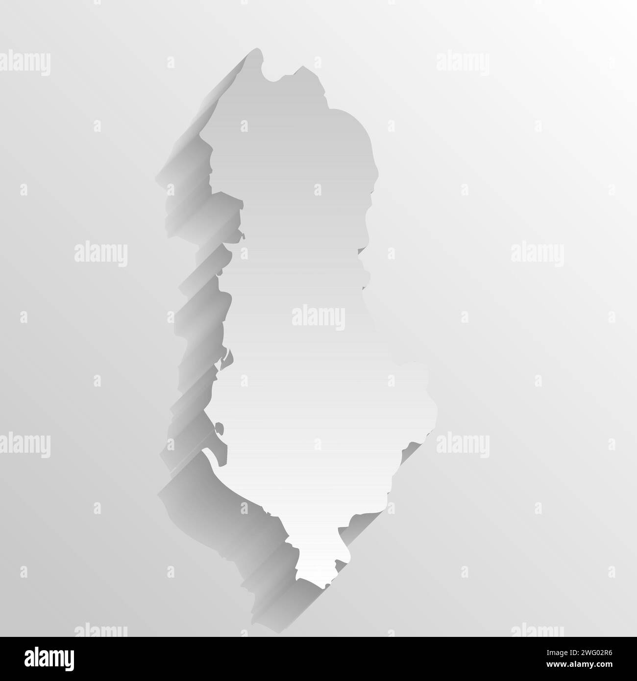 Albania map brown 3d hi-res stock photography and images - Alamy