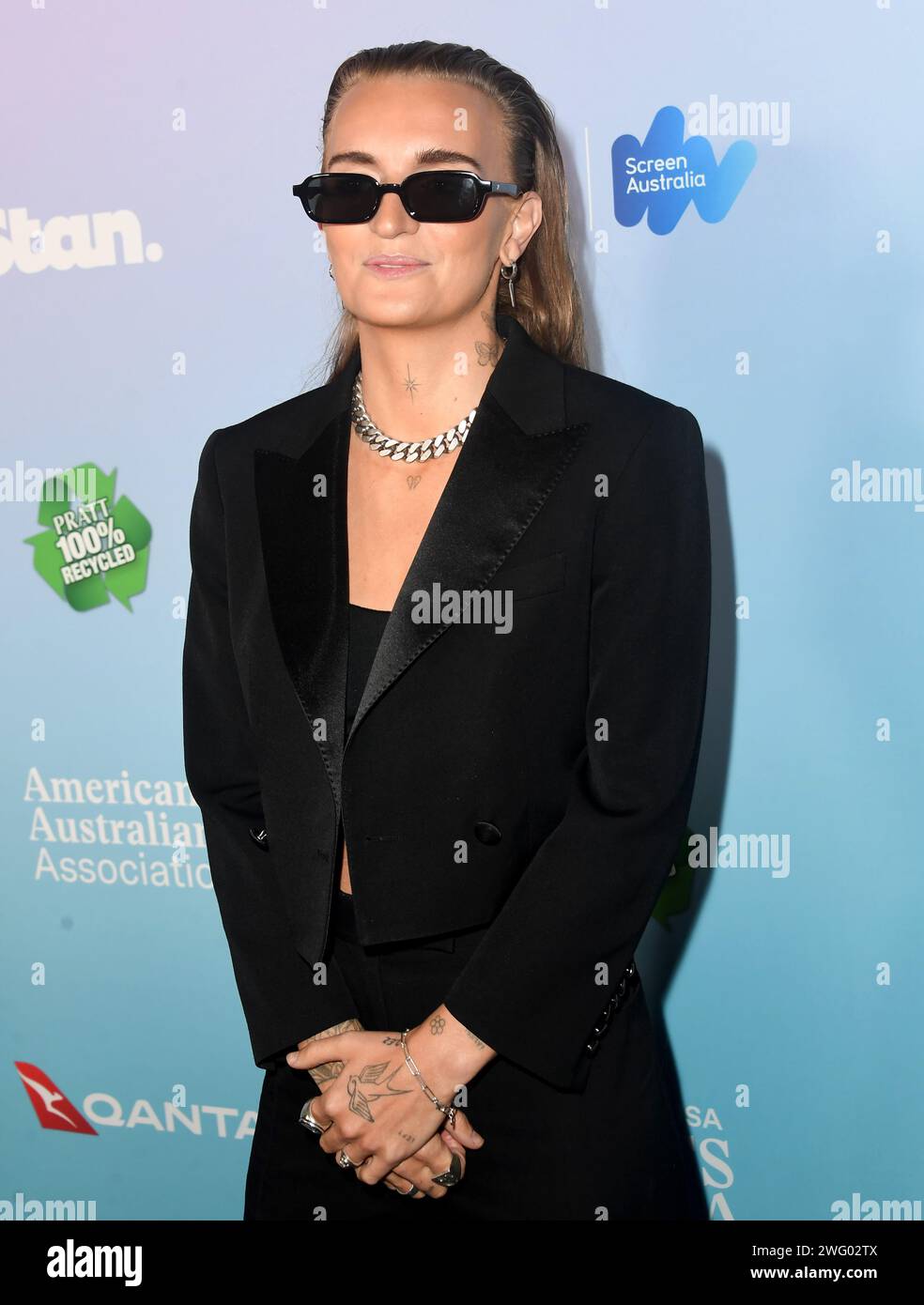 Los Angeles, USA. 01st Feb, 2024. G Flip arriving at the 21st Annual G'Day USA Arts Gala held at ...