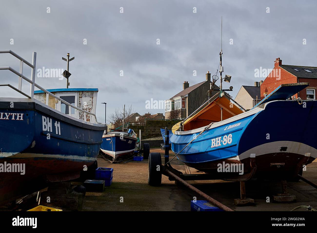 Old coble boat hi-res stock photography and images - Alamy