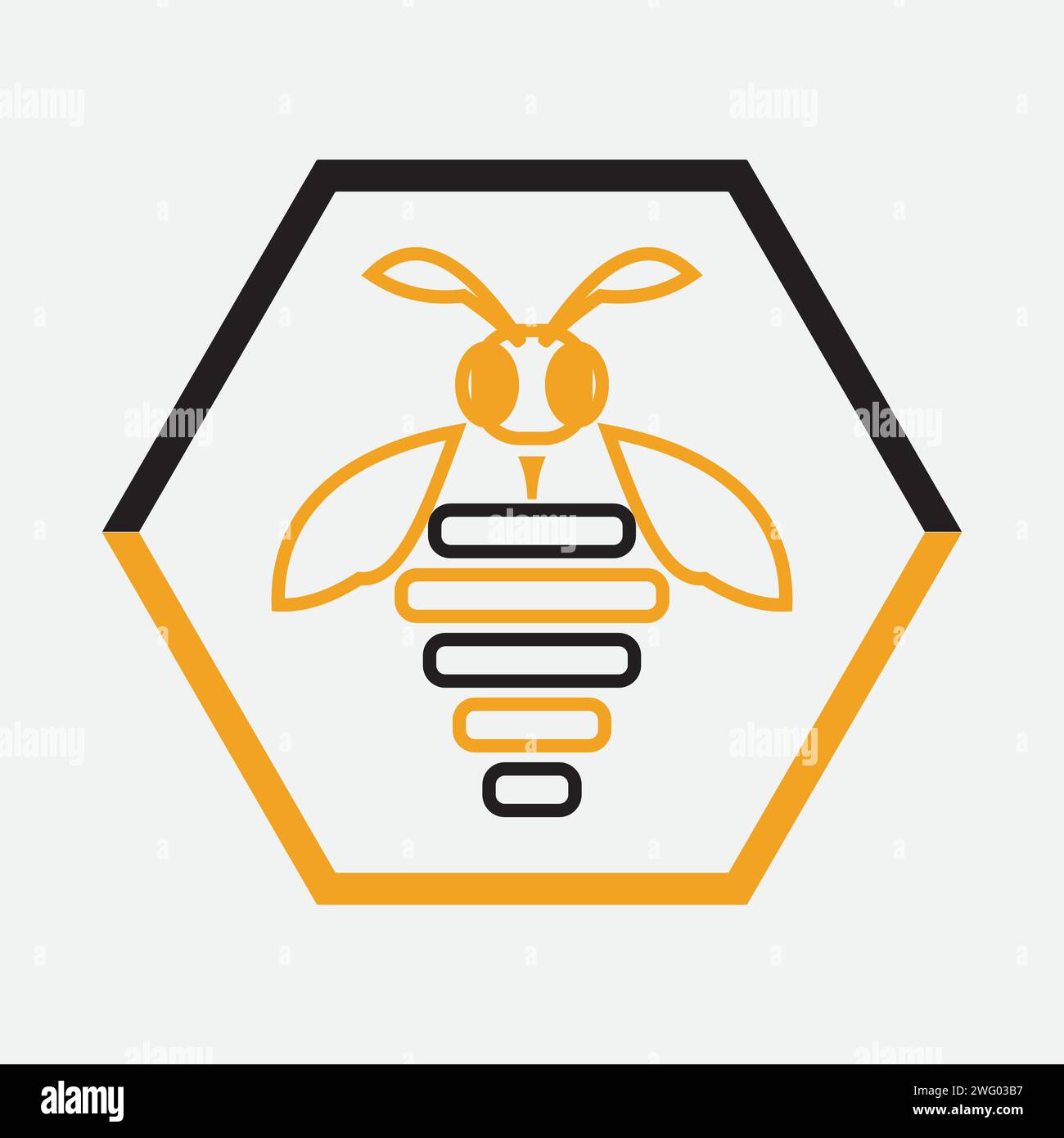 Bee emblem hi-res stock photography and images - Alamy