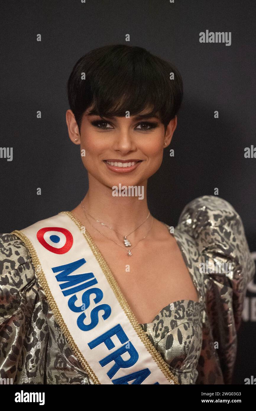Eve Gilles, Miss France 2024 attending the Bob Marley One Love Premiere ...