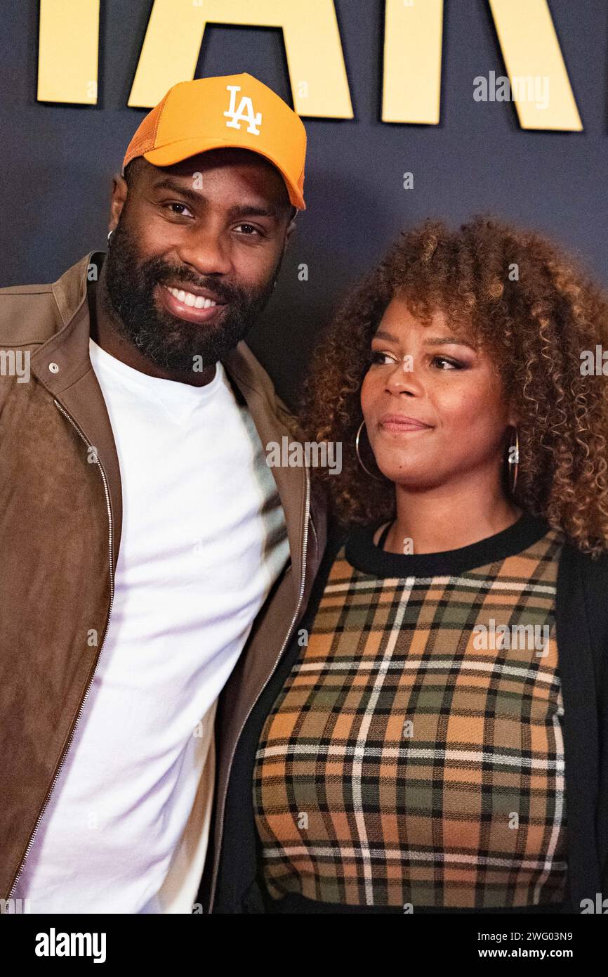 Paris, France. 01st Feb, 2024. Teddy Riner and Luthna Plocus attending ...