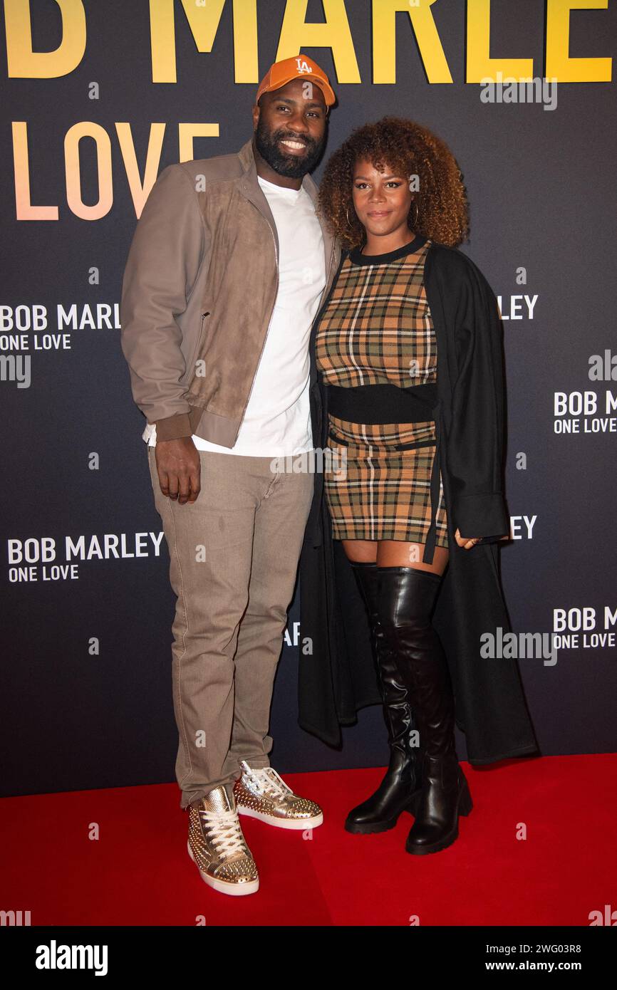 Paris, France. 01st Feb, 2024. Teddy Riner and Luthna Plocus attending ...