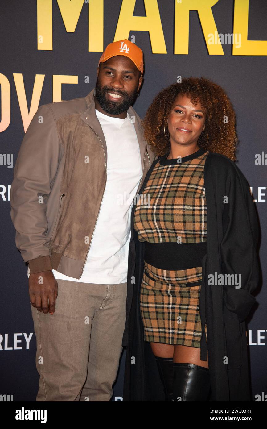 Paris, France. 01st Feb, 2024. Teddy Riner and Luthna Plocus attending ...