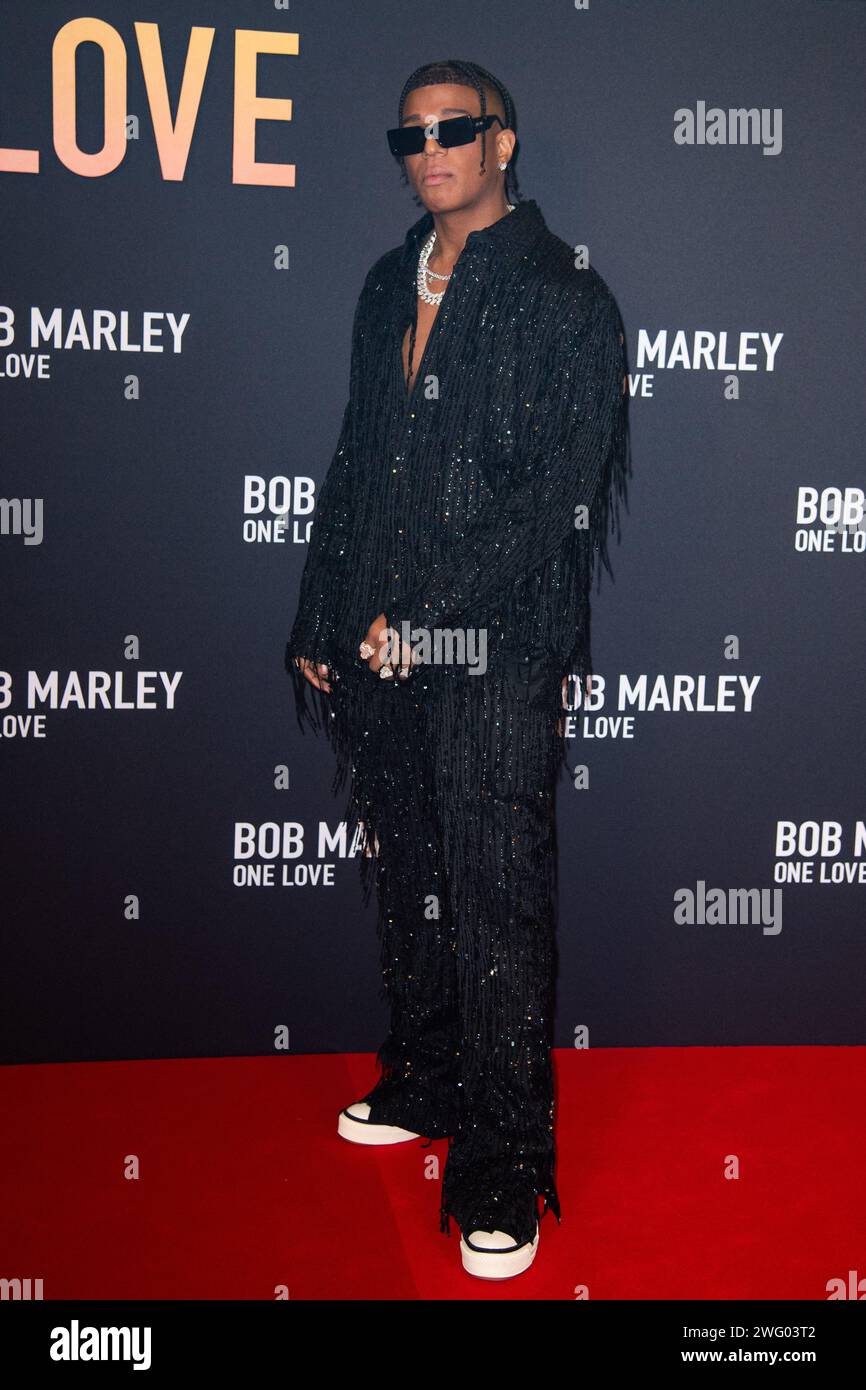 Paris, France. 01st Feb, 2024. David Kerr attending the Bob Marley One ...