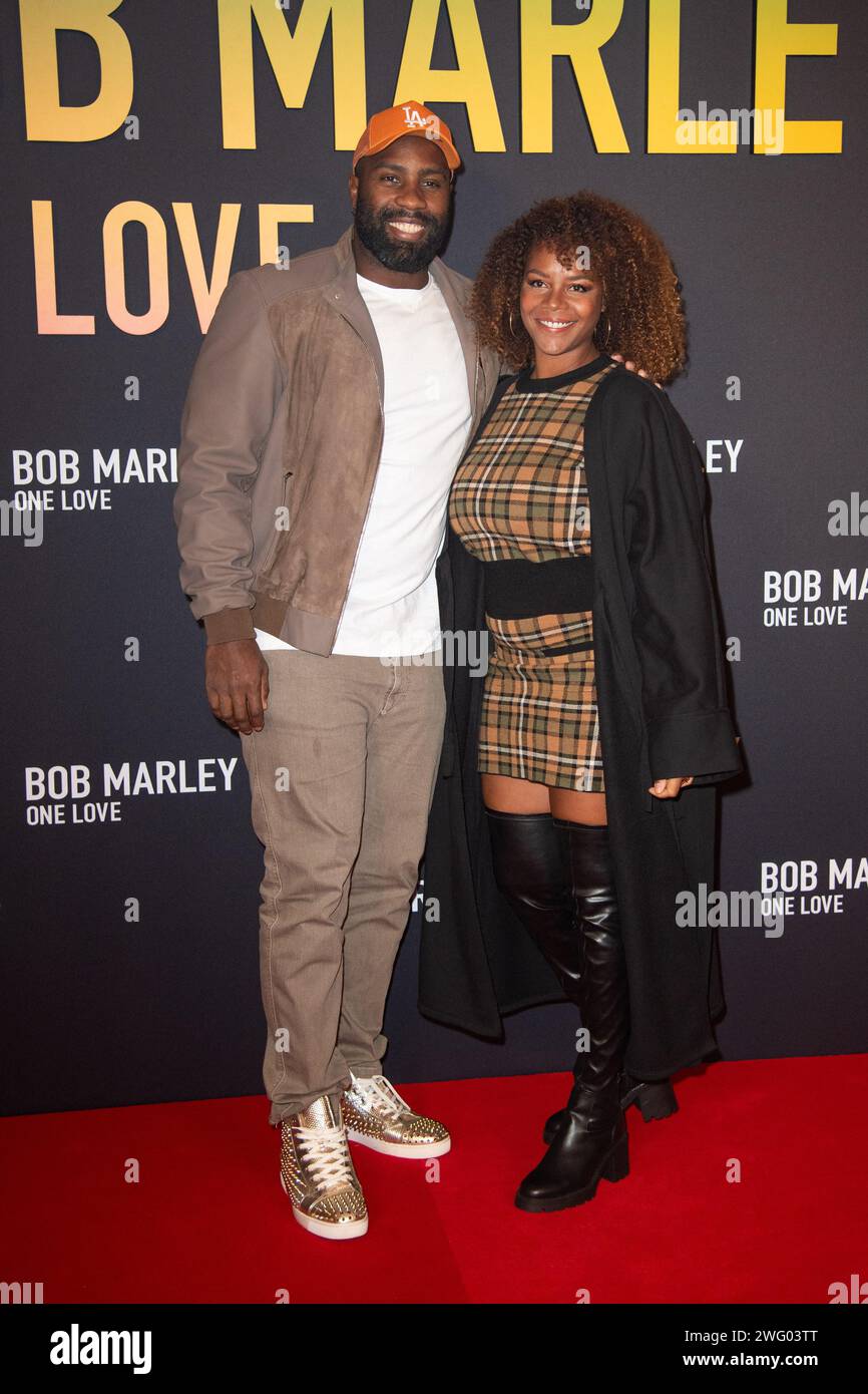 Paris, France. 01st Feb, 2024. Teddy Riner and Luthna Plocus attending ...