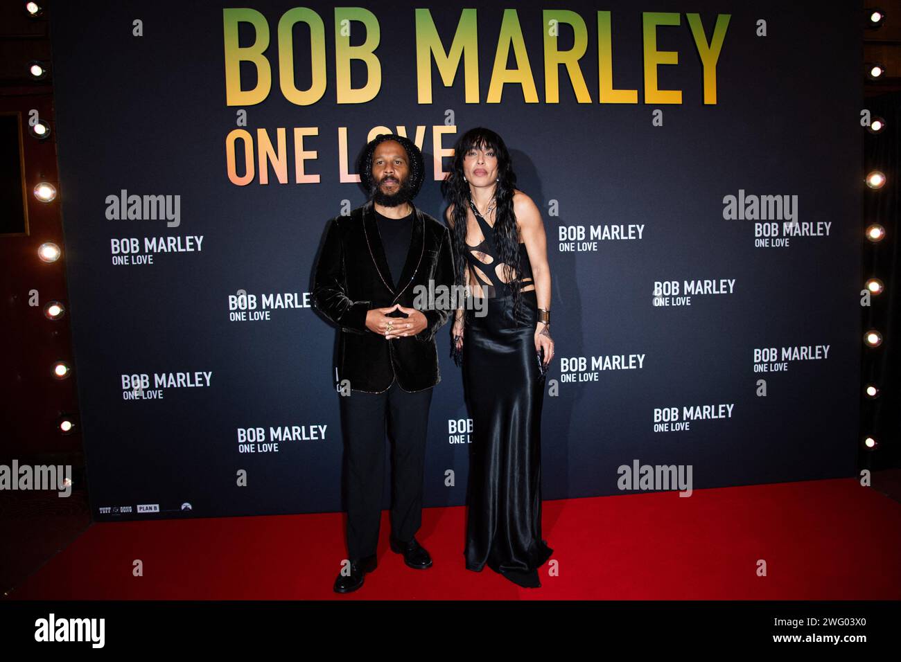 Paris, France. 01st Feb, 2024. Ziggy Marley and Loreen attending the ...