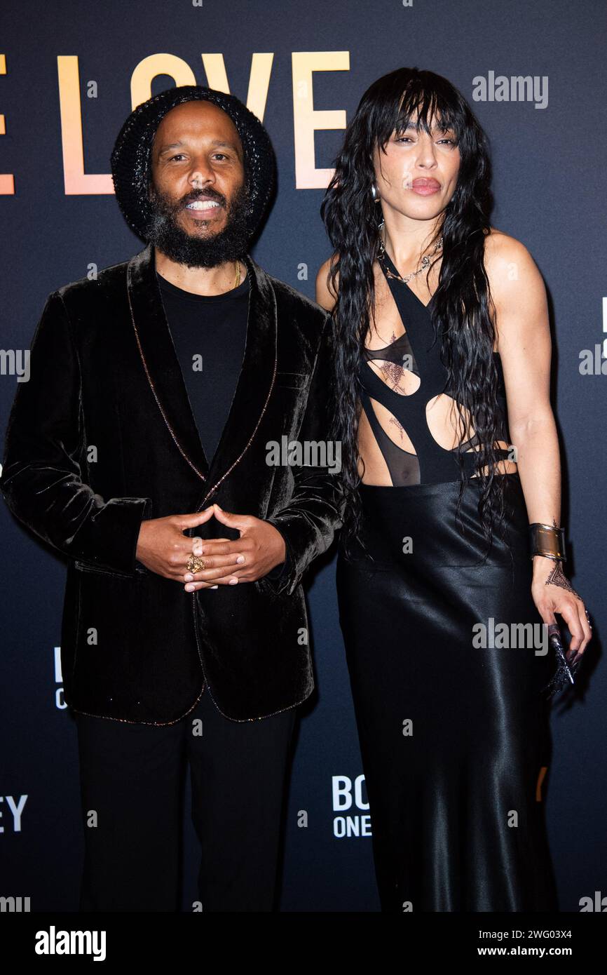Paris, France. 01st Feb, 2024. Ziggy Marley and Loreen attending the ...