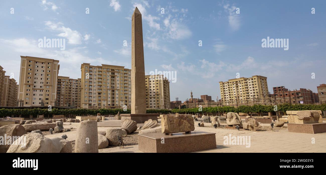 The Heliopolis Open-air Museum, North Eastern Cairo, Egypt Stock Photo ...