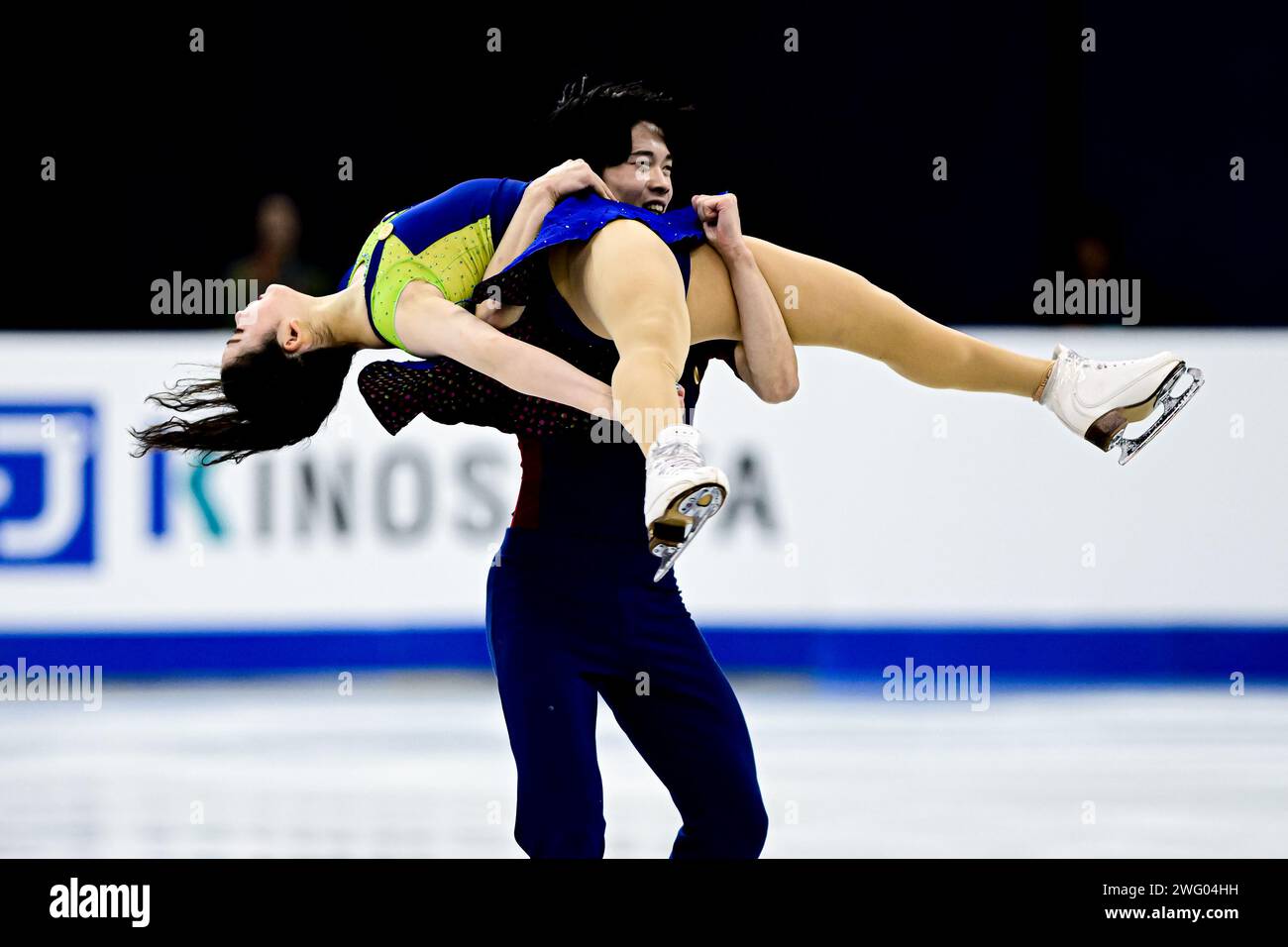 Azusa TANAKA & Shingo NISHIYAMA (JPN), during Ice Dance Rhythm Dance ...