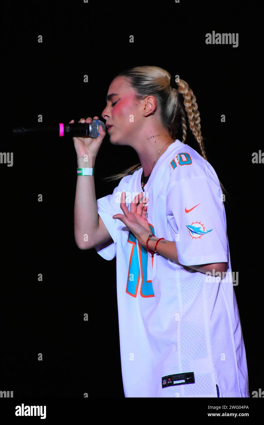 LEON, MEXICO - FEB 1. Mexican singers Valentina and Re from Las Prez ...