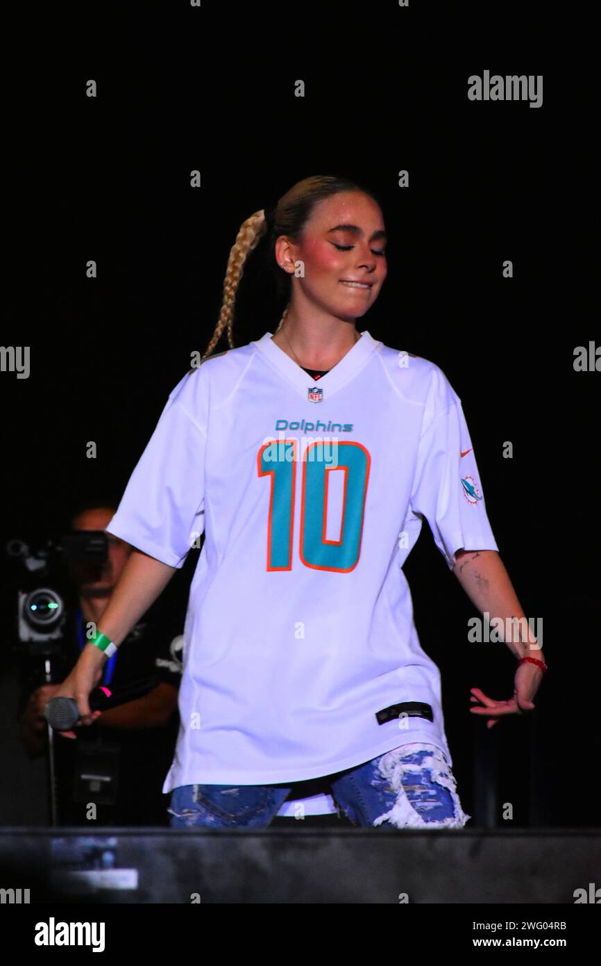 LEON, MEXICO - FEB 1. Mexican singers Valentina and Re from Las Prez ...