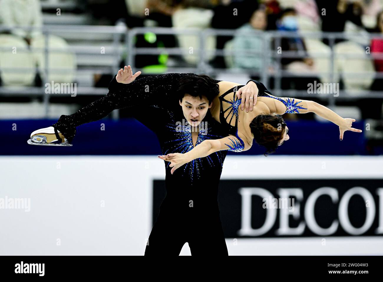 Xizi CHEN & Jianing XING (CHN), during Ice Dance Rhythm Dance, at the ...