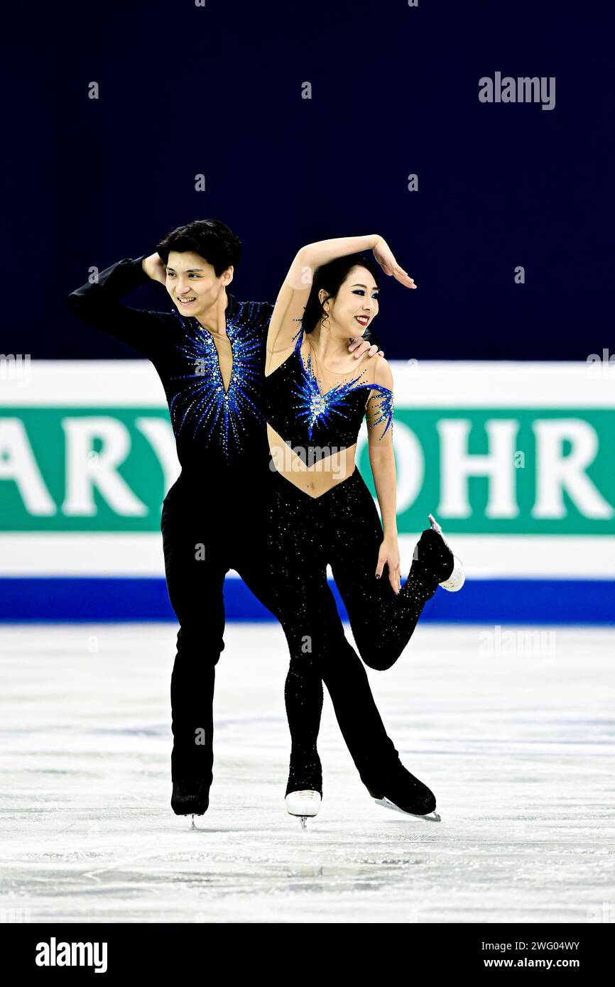 Xizi CHEN & Jianing XING (CHN), during Ice Dance Rhythm Dance, at the ...