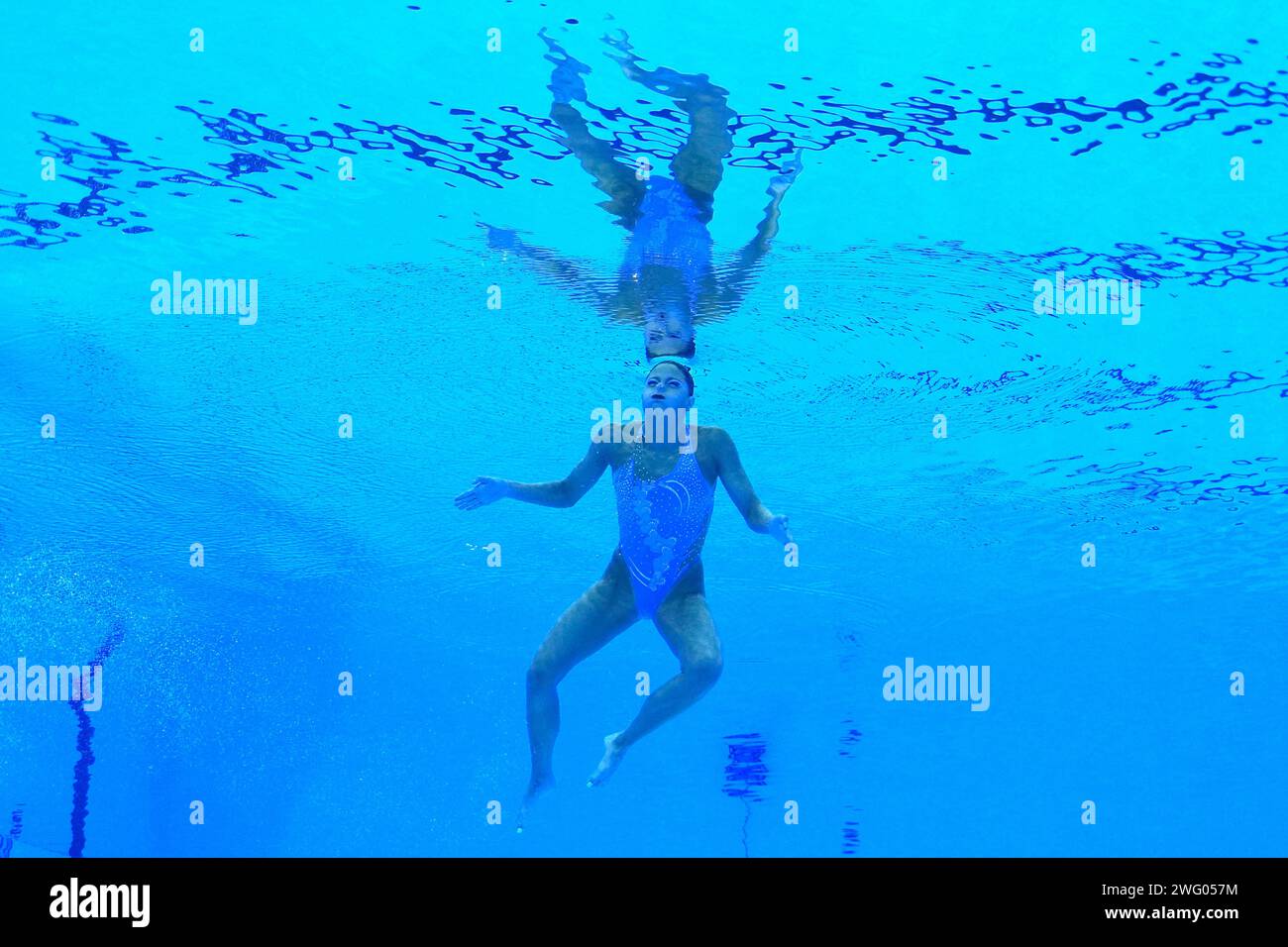 Kyra Hoevertsz, of Aruba, competes in the women's solo technical of ...