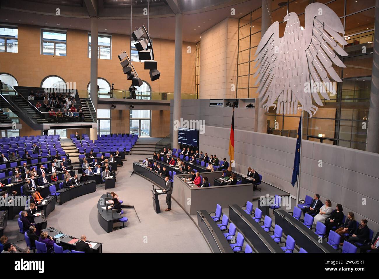 Berlin, Germany. 02nd Feb, 2024. Members of parliament take part in the ...