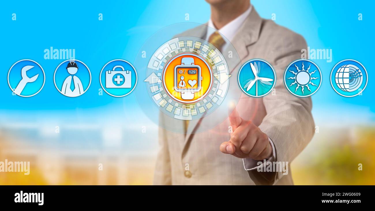 Unrecognizable Employer Remotely Monitoring The Heart Rate Of A