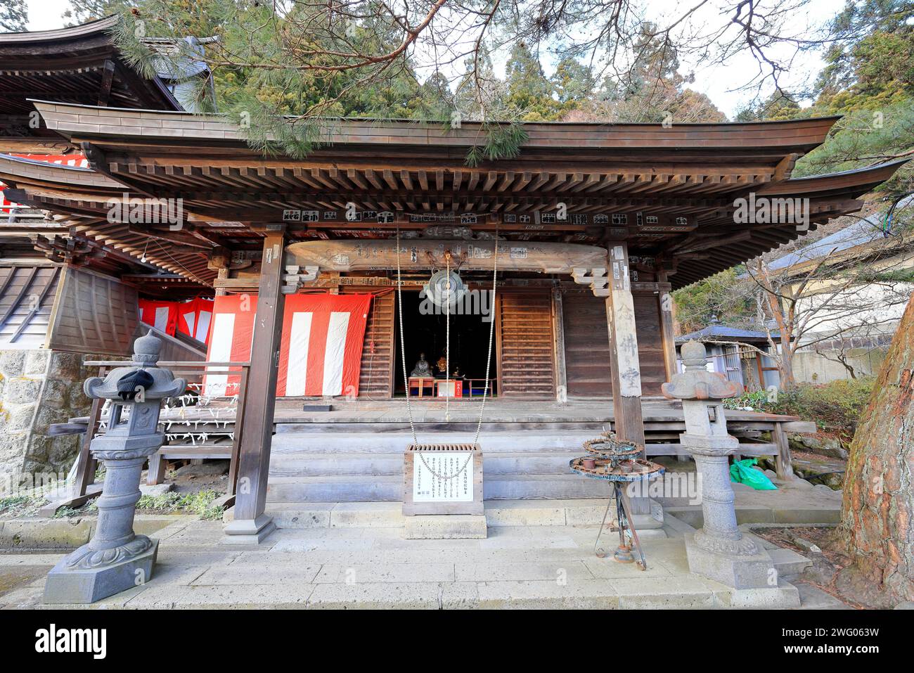 Rissyakuji Temple (Yamadera) a centuries-old Buddhist temple at ...
