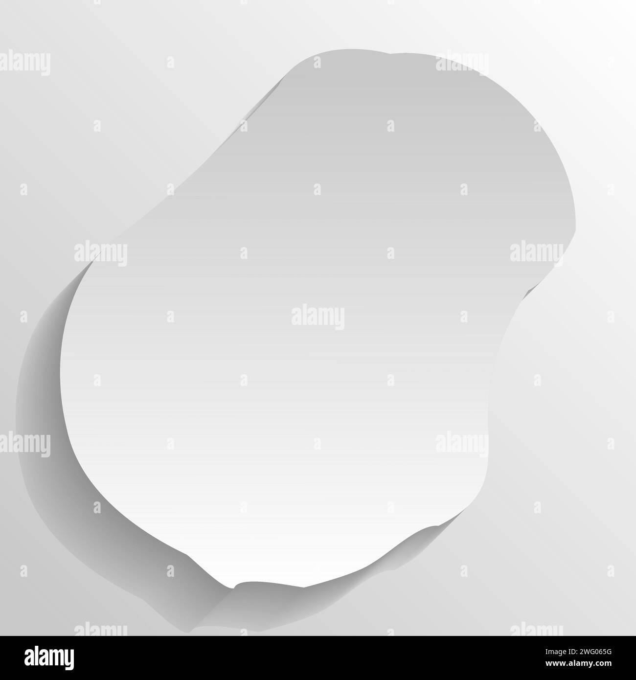 Nauru country silhouette. High detailed map. White country silhouette ...