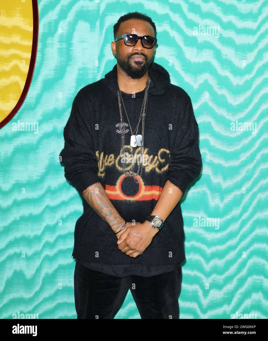 Hollywood, USA. 01st Feb, 2024. Fally Ipupa arrives at The Warner Music ...