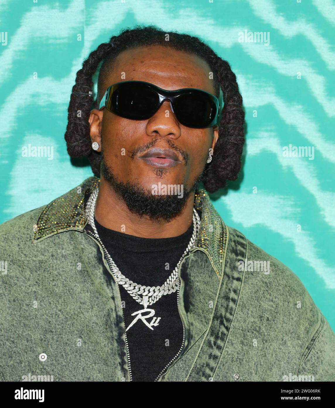 Hollywood, USA. 02nd Feb, 2024. Pheelz arrives at The Warner Music Pre ...