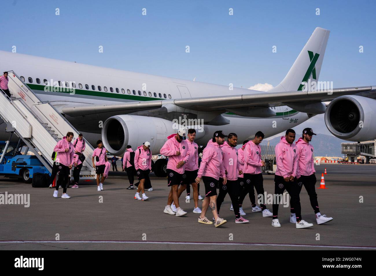 U.S. Inter Miami CF team arrive at Hong Kong International airport in ...