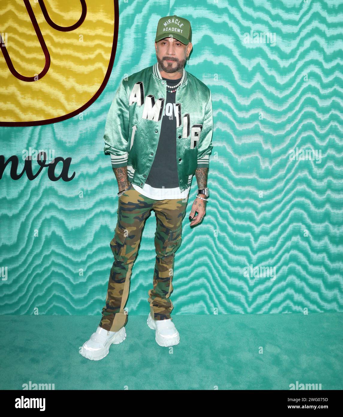 Hollywood, USA. 01st Feb, 2024. AJ McLean arrives at The Warner Music ...