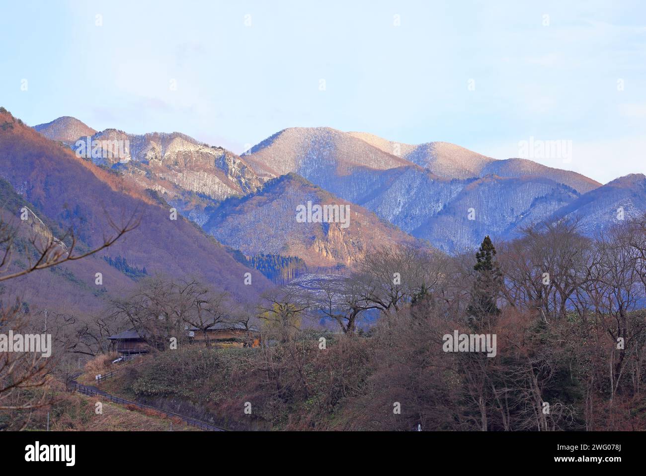 Mountains near Rissyakuji Temple (Yamadera) a centuries-old Buddhist ...
