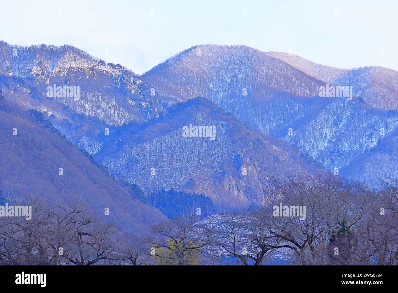 Mountains near Rissyakuji Temple (Yamadera) a centuries-old Buddhist ...