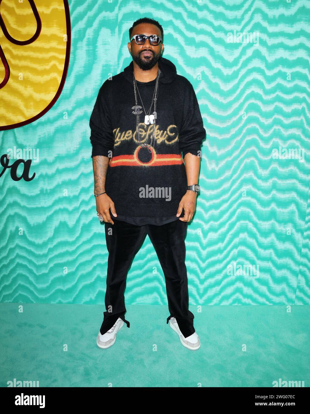 Hollywood, USA. 01st Feb, 2024. Fally Ipupa arrives at The Warner Music ...
