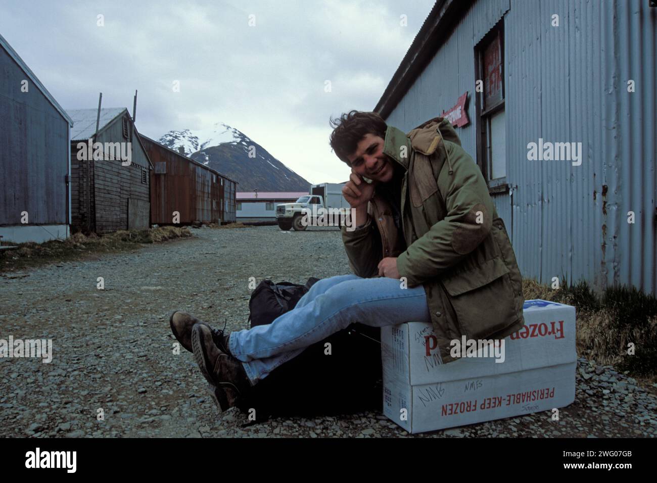 photographer Steven Kazlowski in King Cove, at the end of the Alaskan ...