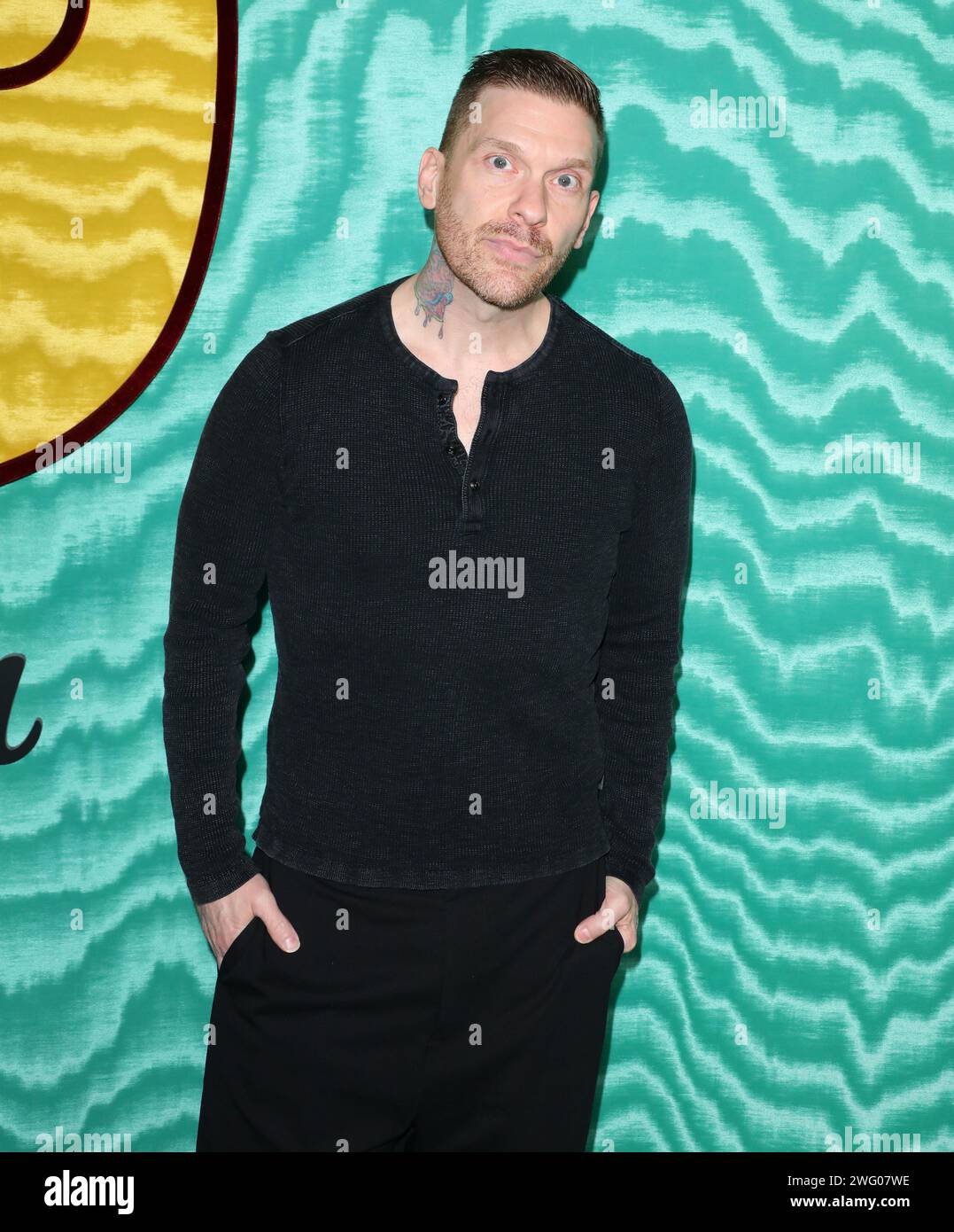 Hollywood, USA. 02nd Feb, 2024. Brent Smith arrives at The Warner Music ...