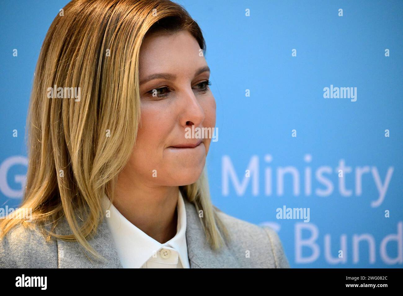 Ukraine's First Lady Olena Zelenska poses for media prior the Ukrainian ...