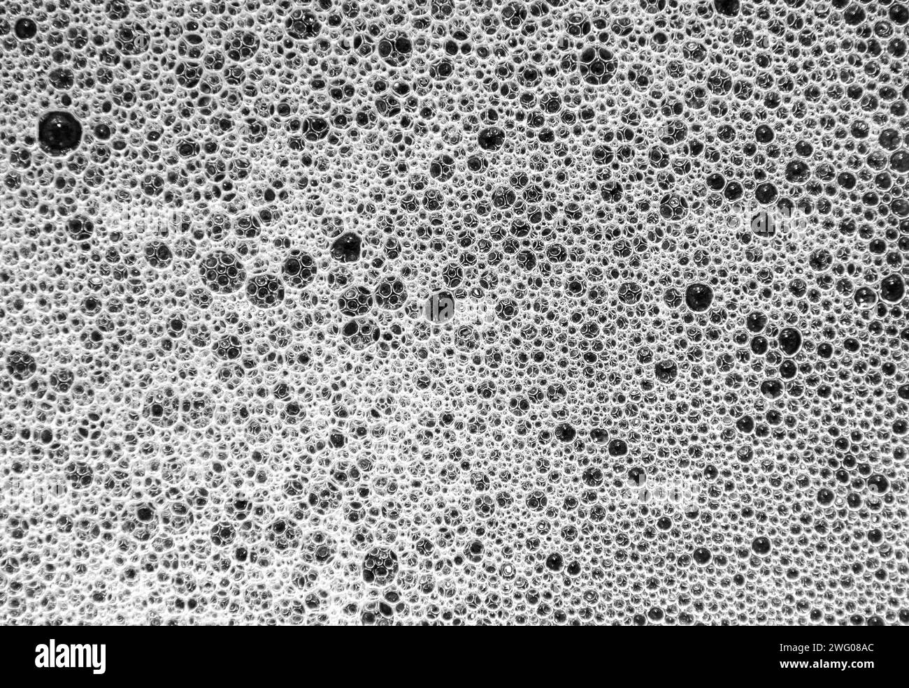 A close-up with white soapy foam texture Stock Photo - Alamy
