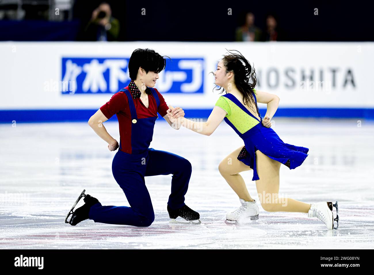 Azusa TANAKA & Shingo NISHIYAMA (JPN), during Ice Dance Rhythm Dance ...