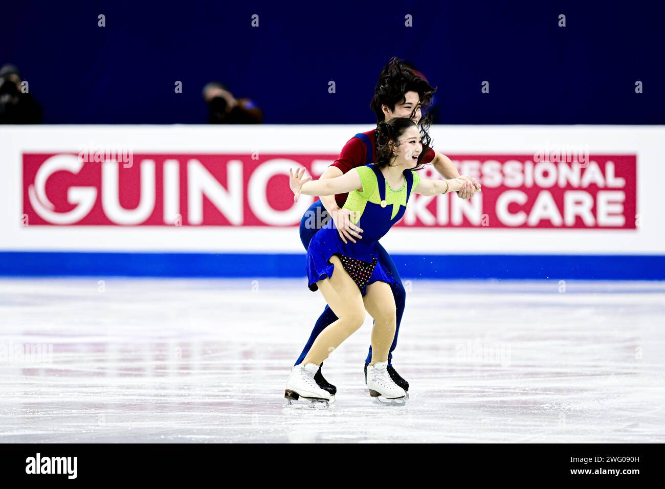 Azusa TANAKA & Shingo NISHIYAMA (JPN), during Ice Dance Rhythm Dance ...
