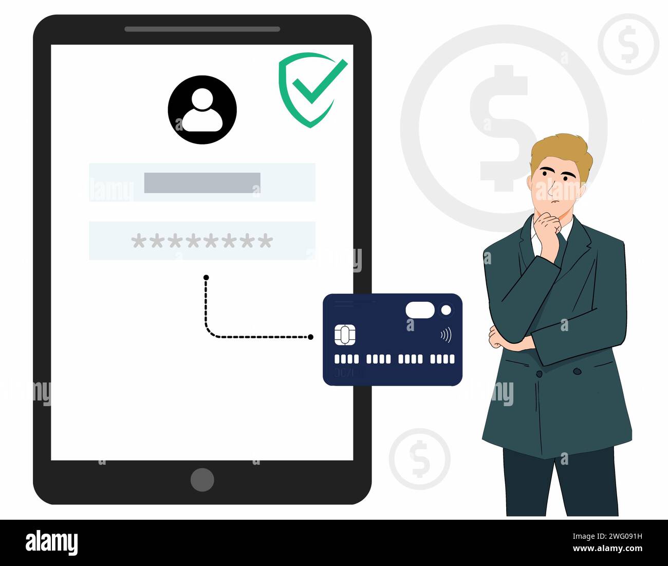 Identity verification card Cut Out Stock Images & Pictures - Alamy