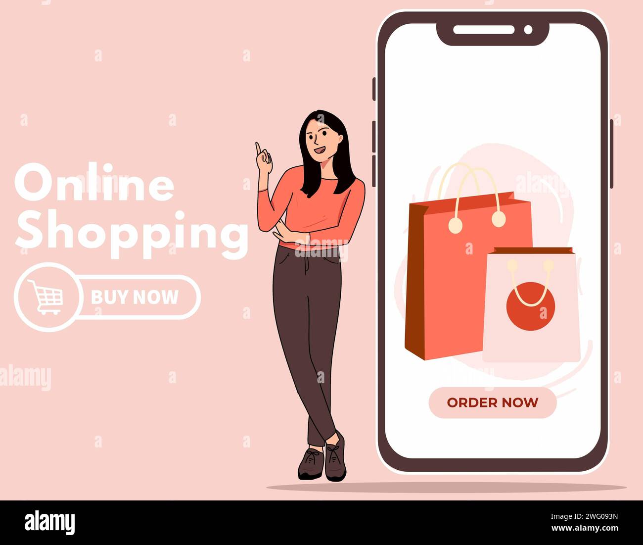 Free vector online shopping mobile app templates concept flat design ...