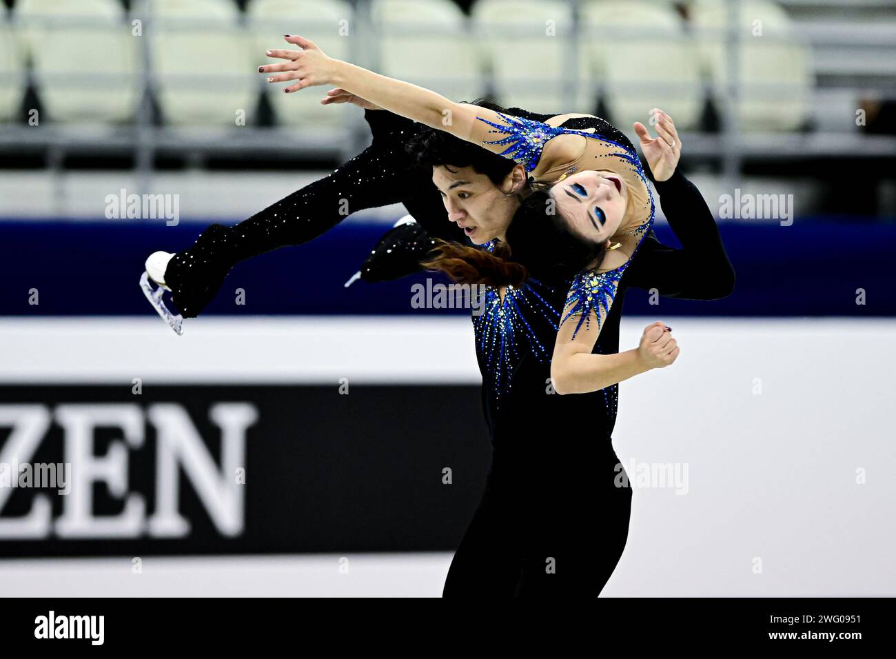 Xizi CHEN & Jianing XING (CHN), during Ice Dance Rhythm Dance, at the ...