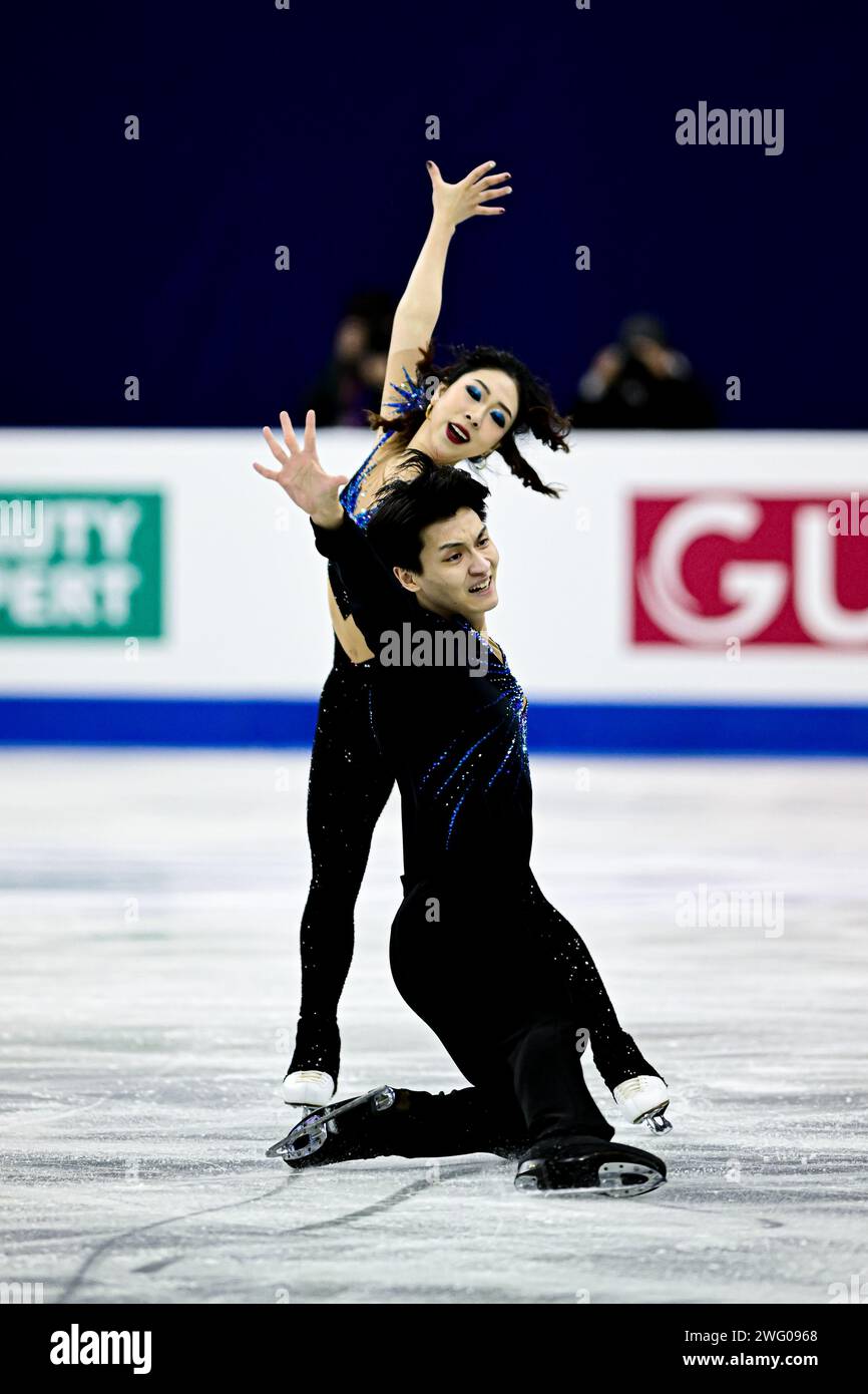 Xizi CHEN & Jianing XING (CHN), during Ice Dance Rhythm Dance, at the ...