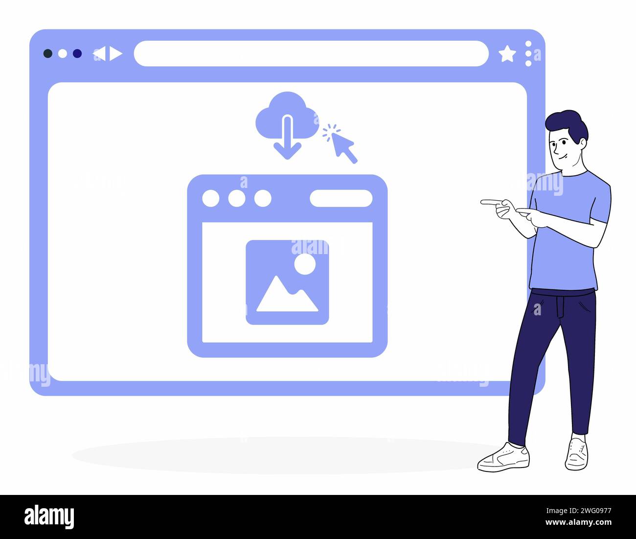 Download multimedia platform in smartphone vector illustration Stock ...