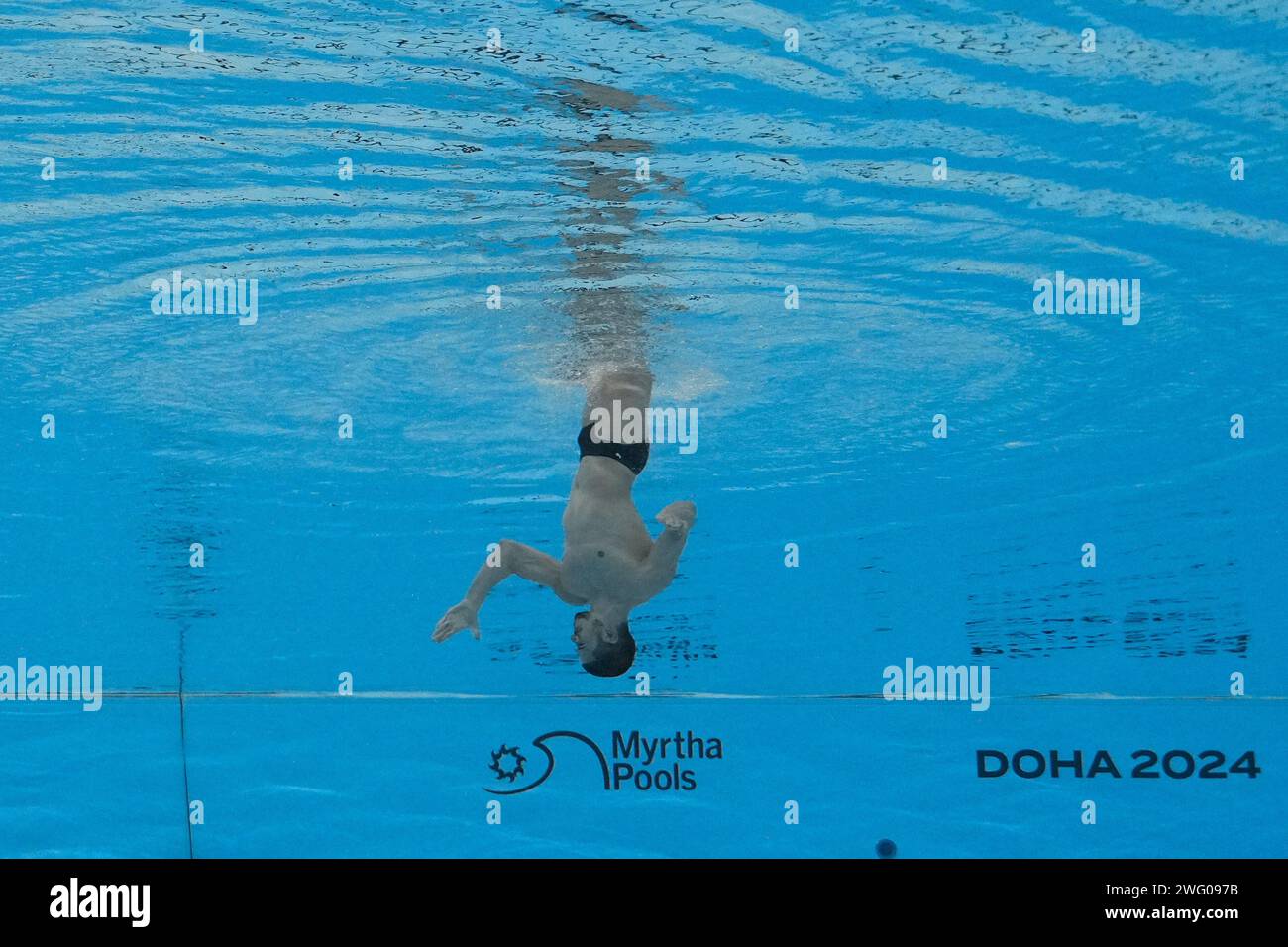 Giorgio Minisini of Italy competes in the men's solo technical of ...