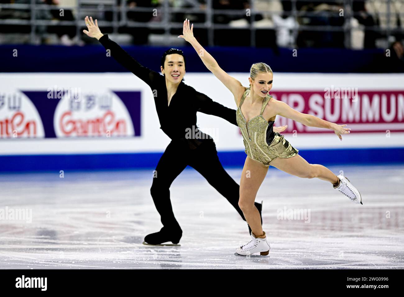 Holly HARRIS & Jason CHAN (AUS), during Ice Dance Rhythm Dance, at the ...
