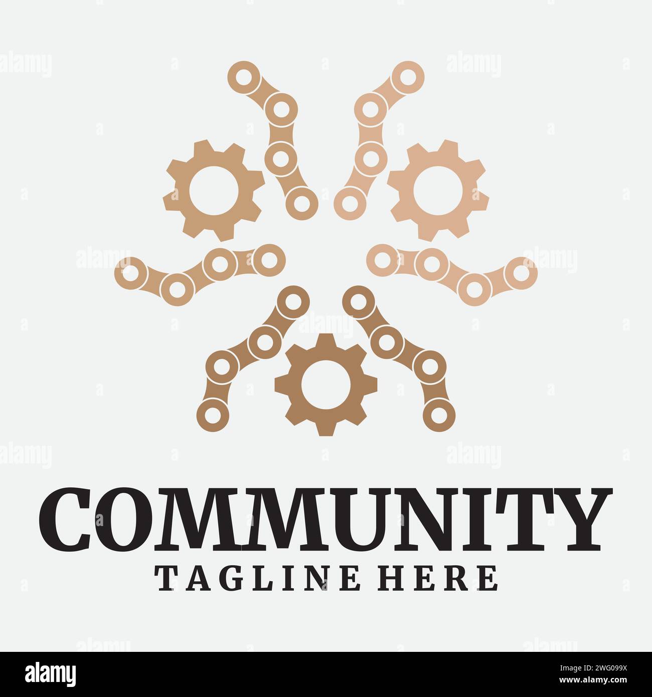 Community symbol vector logo design illustration Stock Vector Image ...